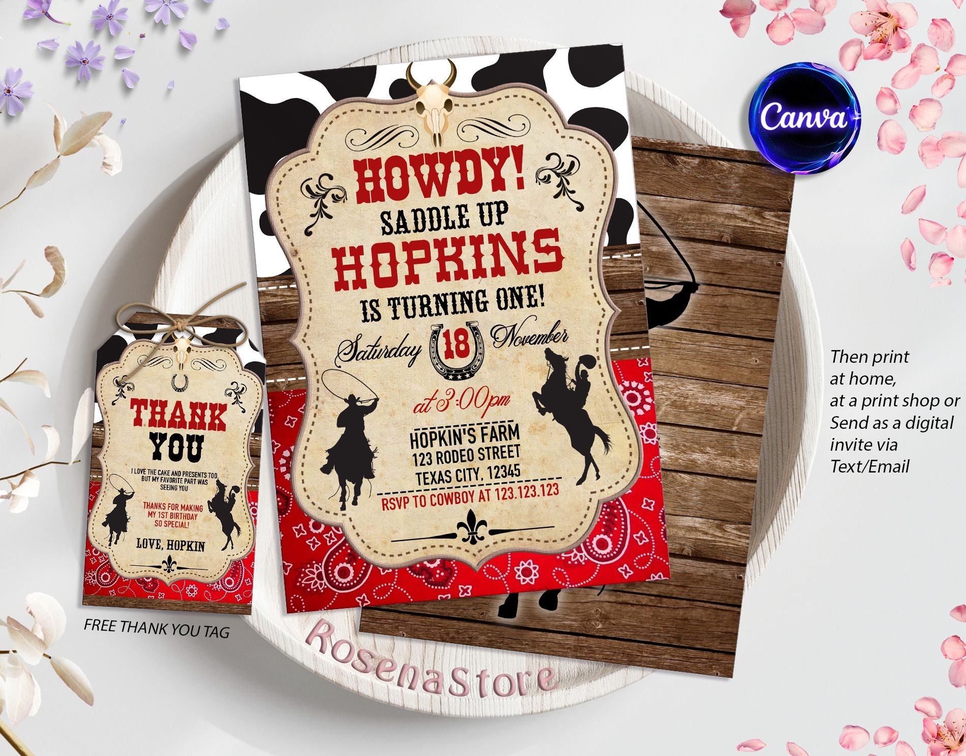 Western Themed Party Invitation Wording Rodeo Birthday Invitation