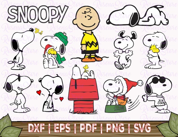 Snoopy Svg Snoopy Charlie Brown Svg Snoopy Clipart Snoopy Etsy