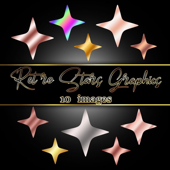 Retro Sparkle Clip Art