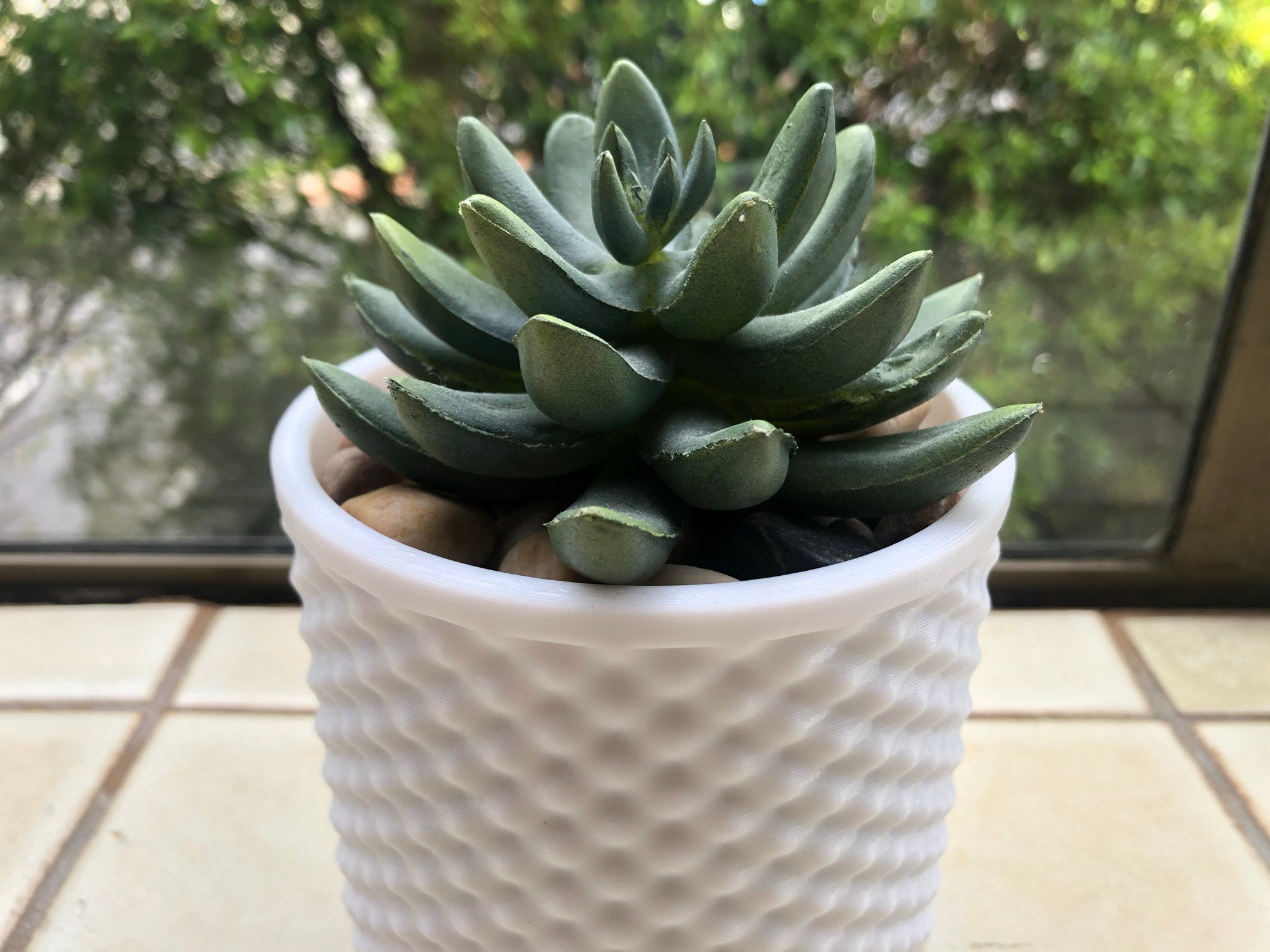 The CHEQUER (4") --- Small Textured 3D Printed Planter Pot Checkerboard ...