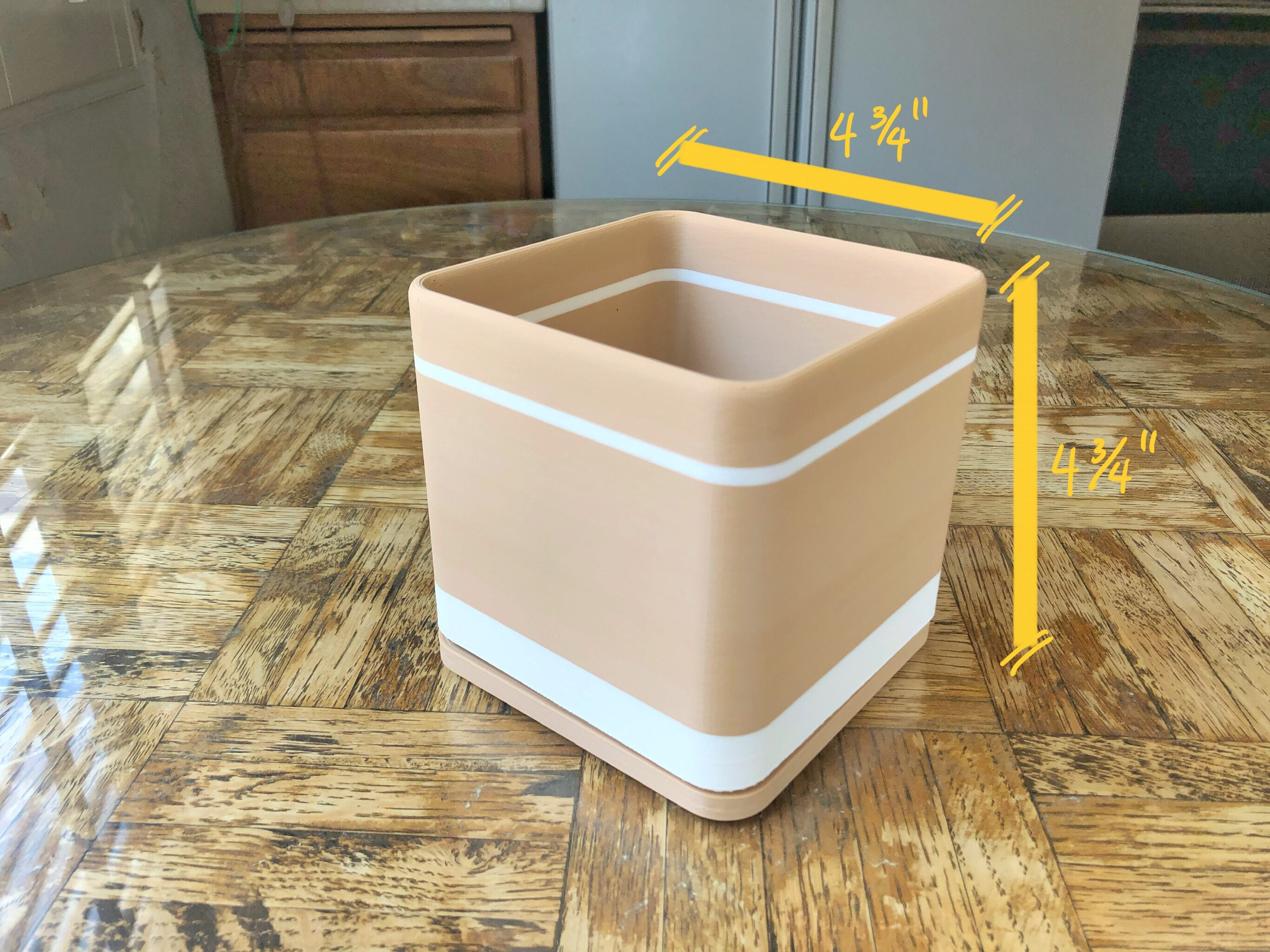 The QUADRA -- Modern Minimalist Color Blocked Indoor Planter Pot With ...