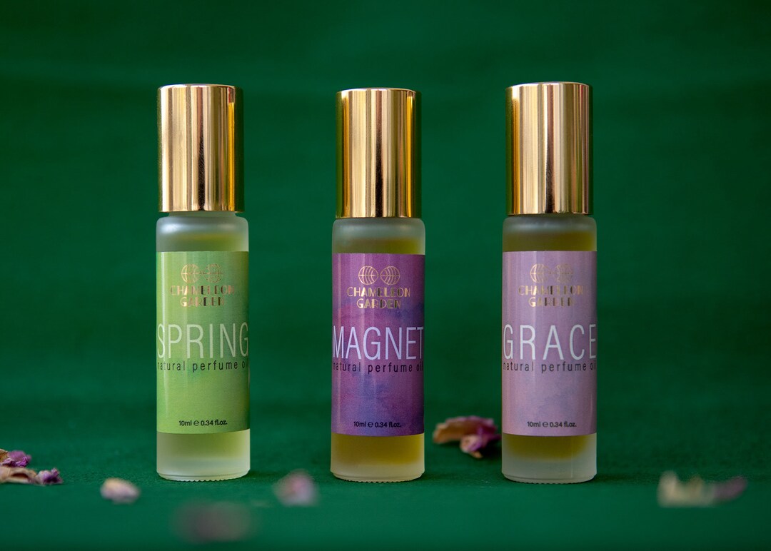 Natural Oil Perfume Set: 10 Ml Roll-on Perfumes Gift Box - Etsy