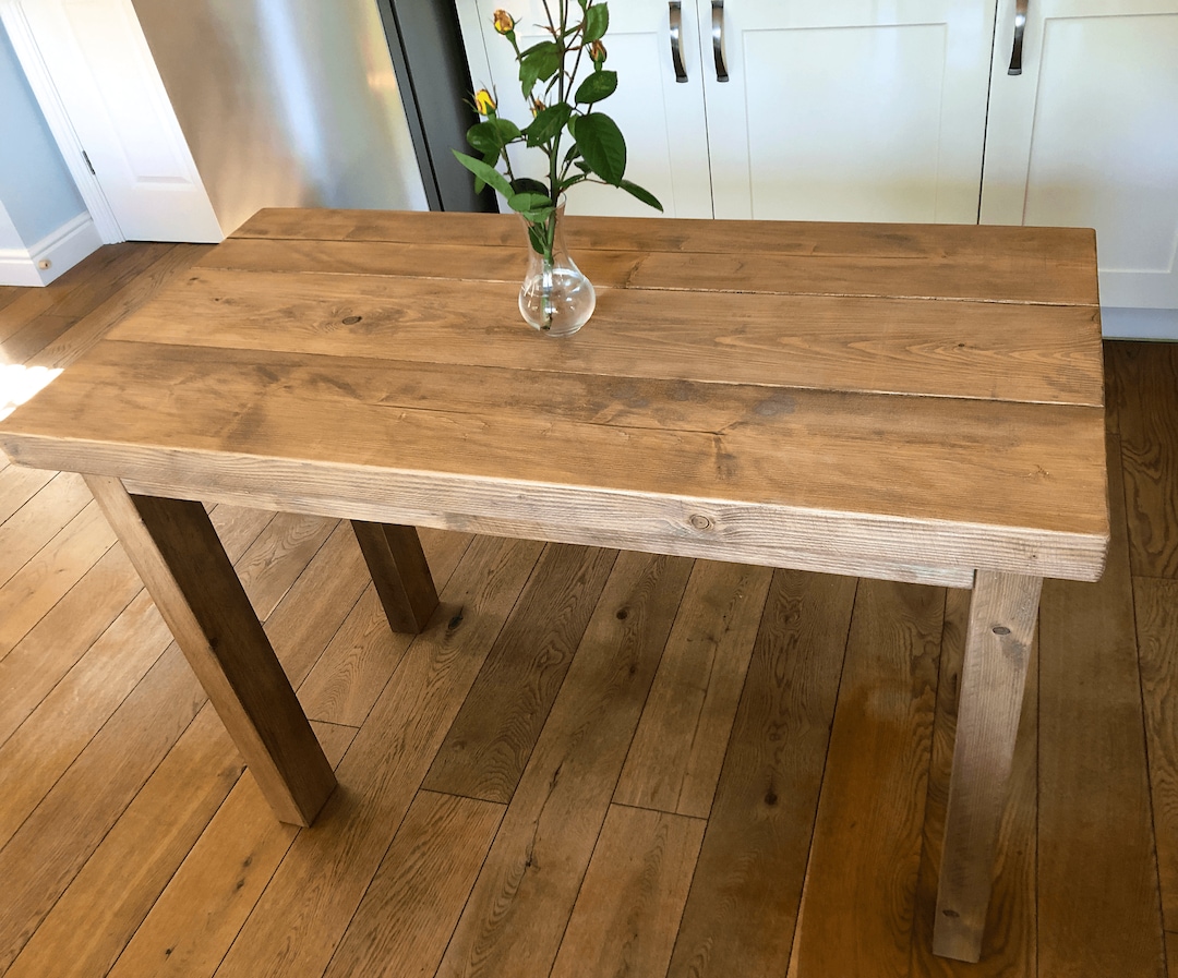 Rustic Farmhouse Dining Table Made From Reclaimed Solid Wood - Etsy UK