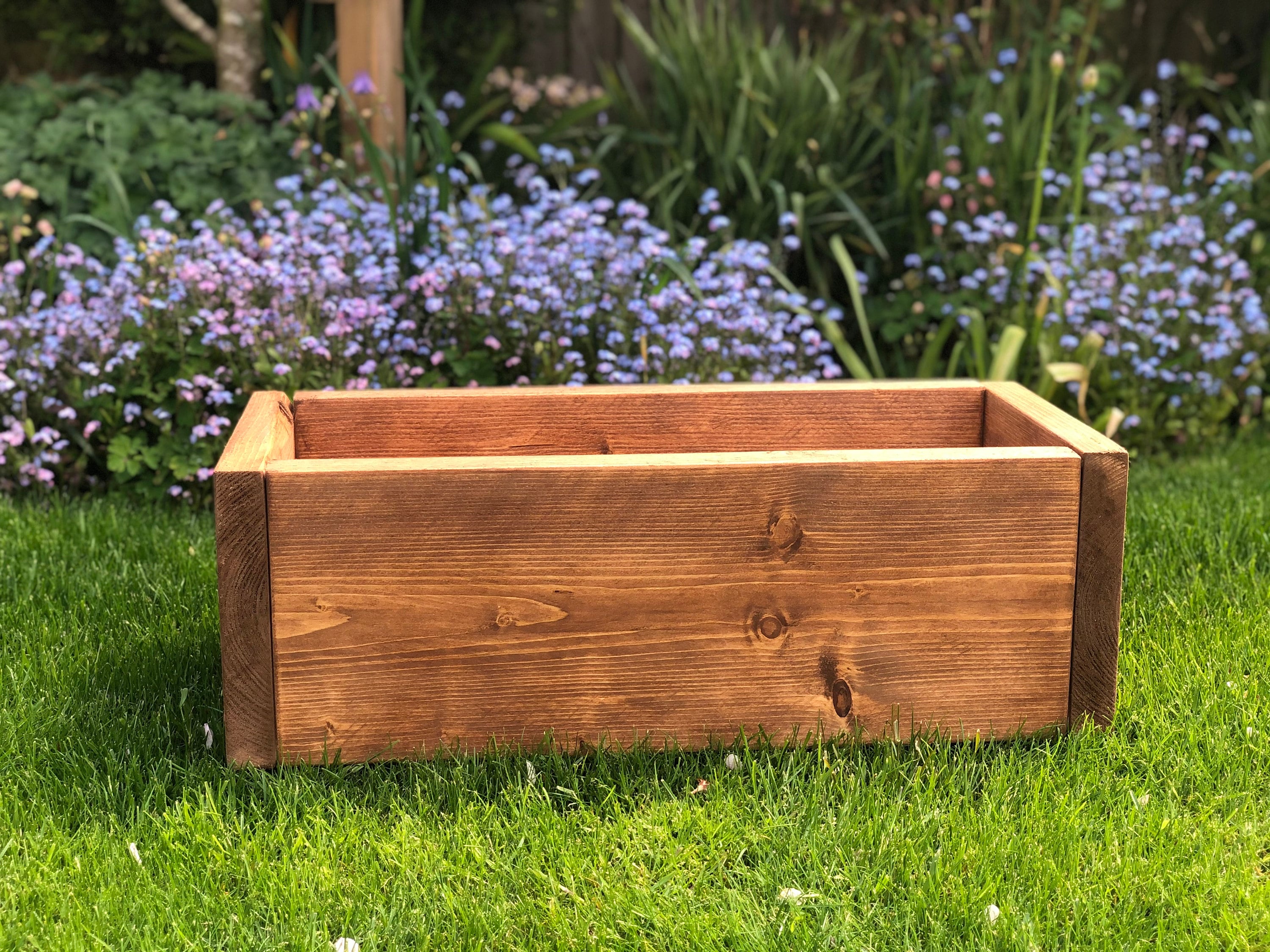 Rustic Wood Garden Planter Rustic Reclaimed Style Custom - Etsy UK