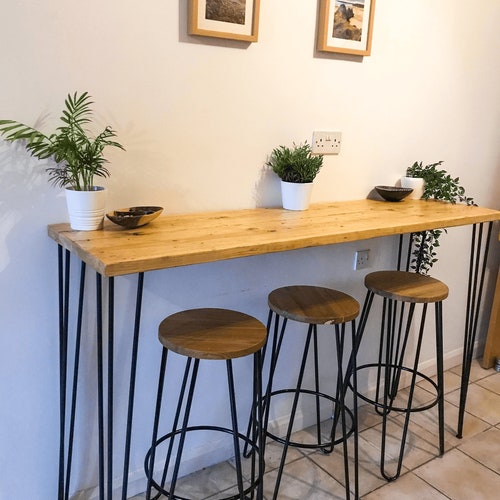 Rustic Wooden Breakfast Bar - Etsy
