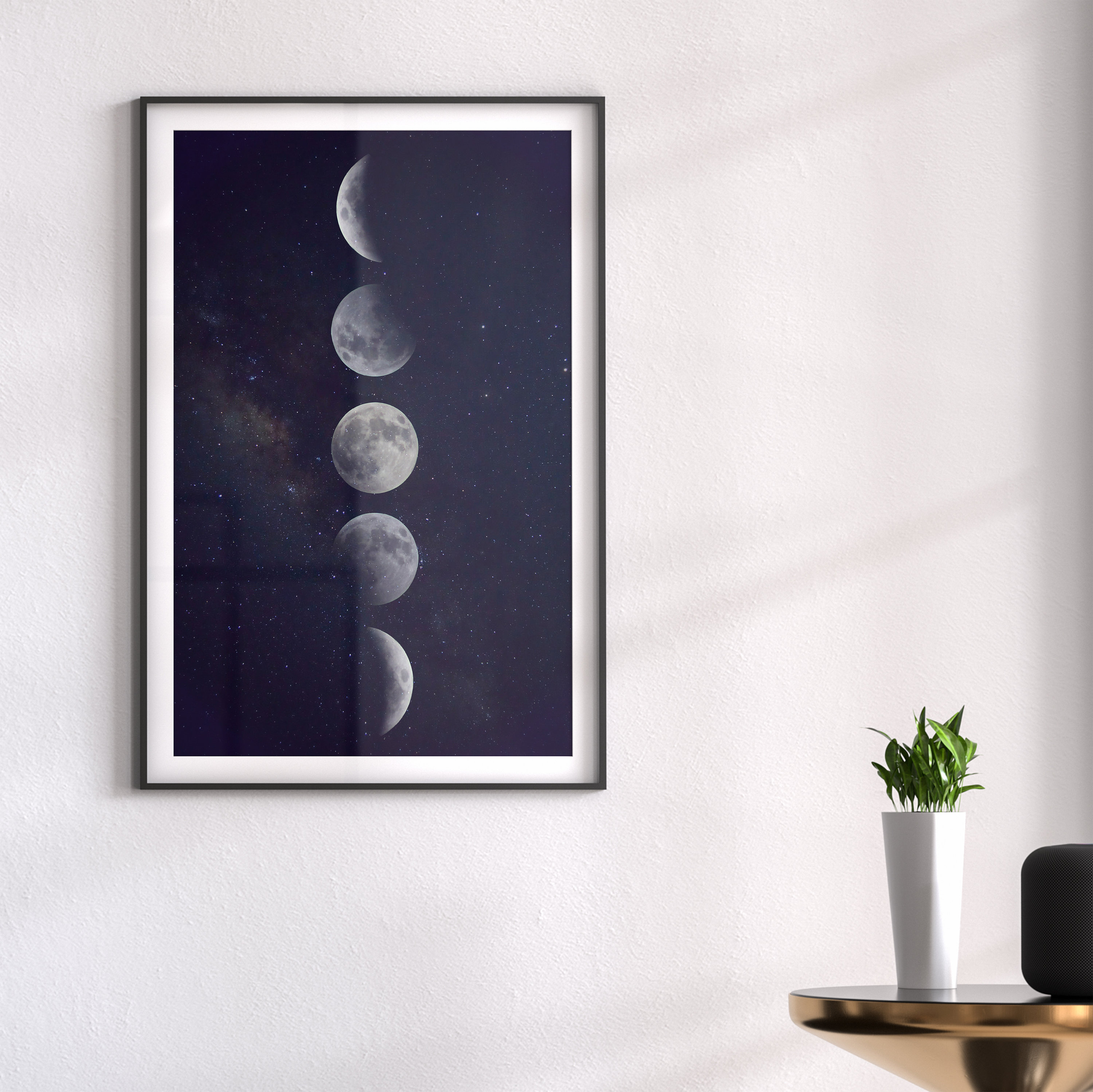 Moon Phase Print - Moon Phase Poster - Astrology Wall Art - Etsy
