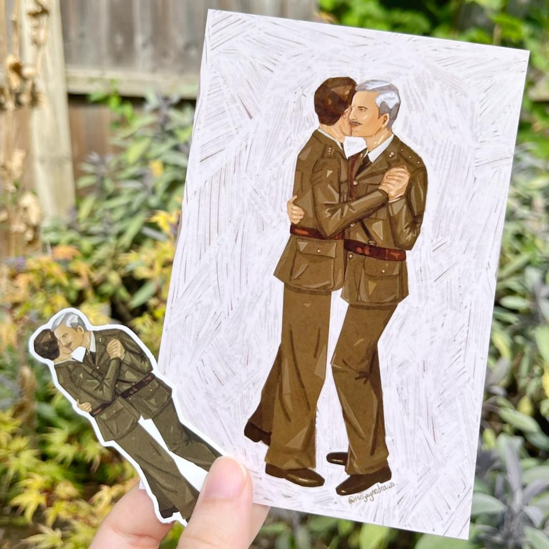 Ghosts Captain and Havers – 1940s Gay Love Slow Dance Art Print - Etsy UK