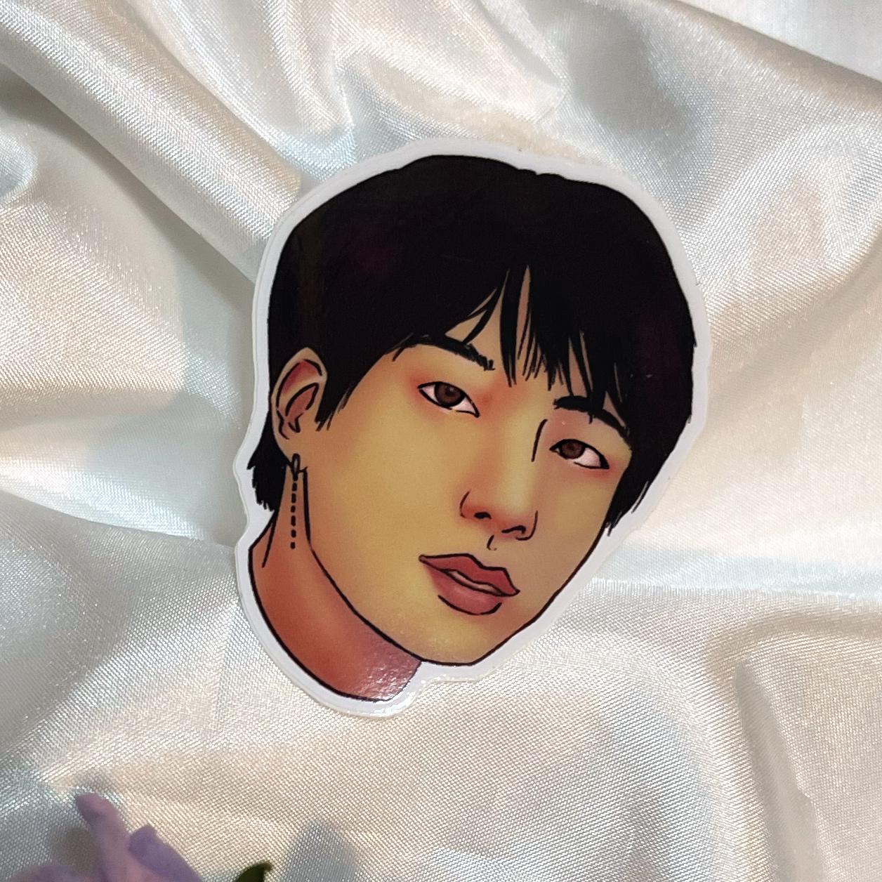 BTS Set of Seven Stickers | Digital Drawing Gift | Namjoon, RM, Seokjin ...