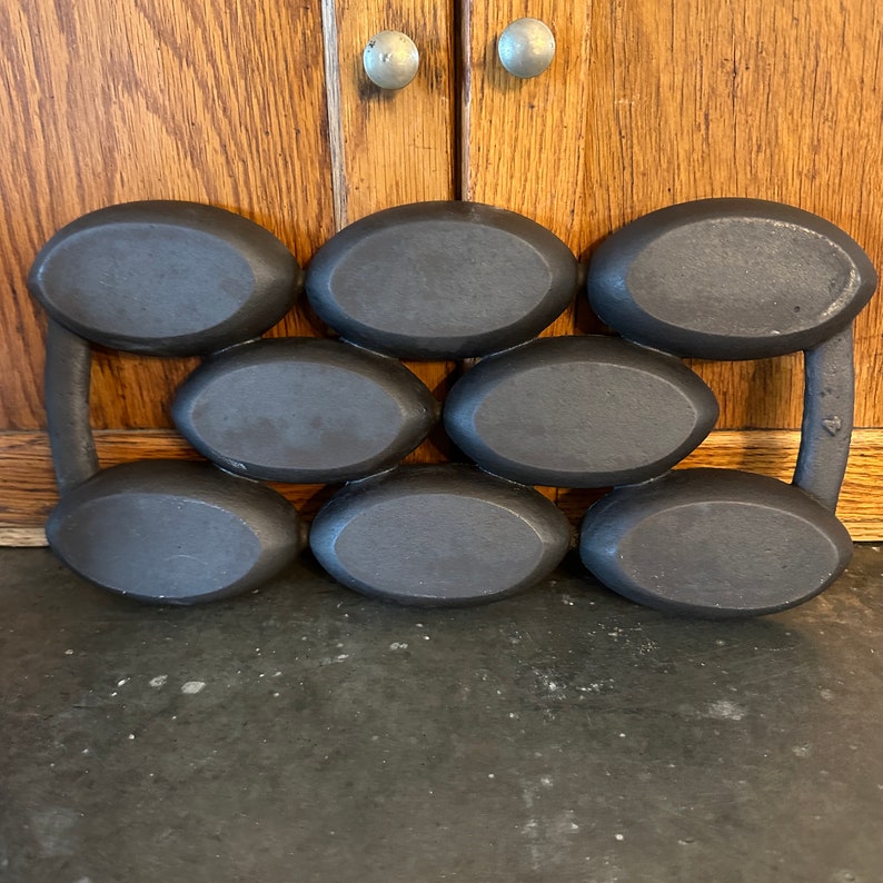 Antique N. Waterman Cast Iron Gem Pan - Etsy