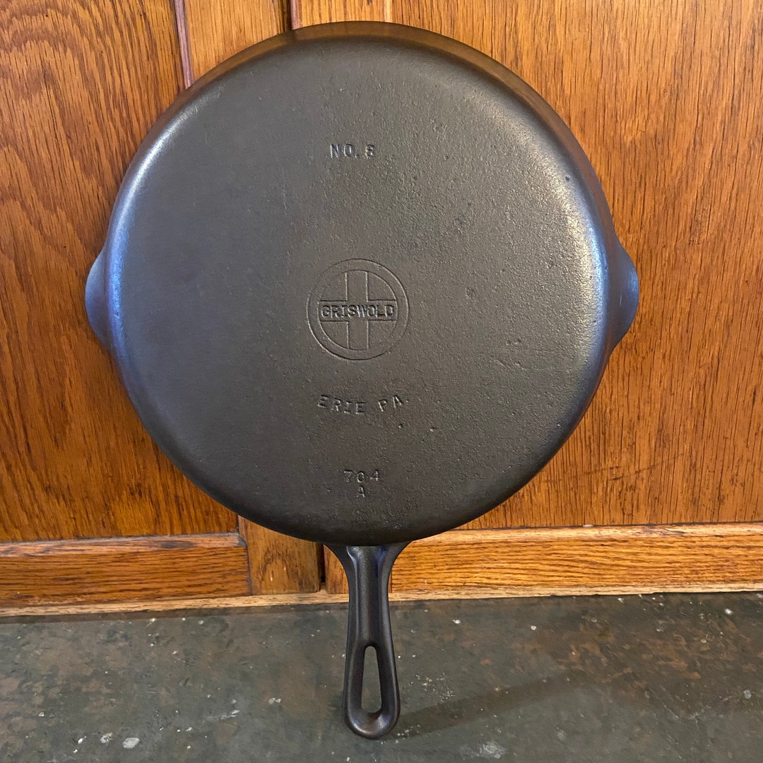 Griswold 8 small Block Grooved Handle - Etsy