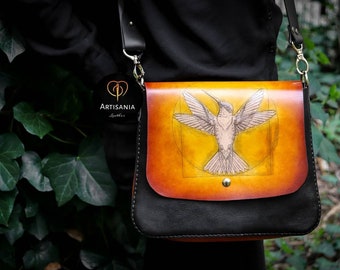 Hummingbird Leather Purse - Etsy