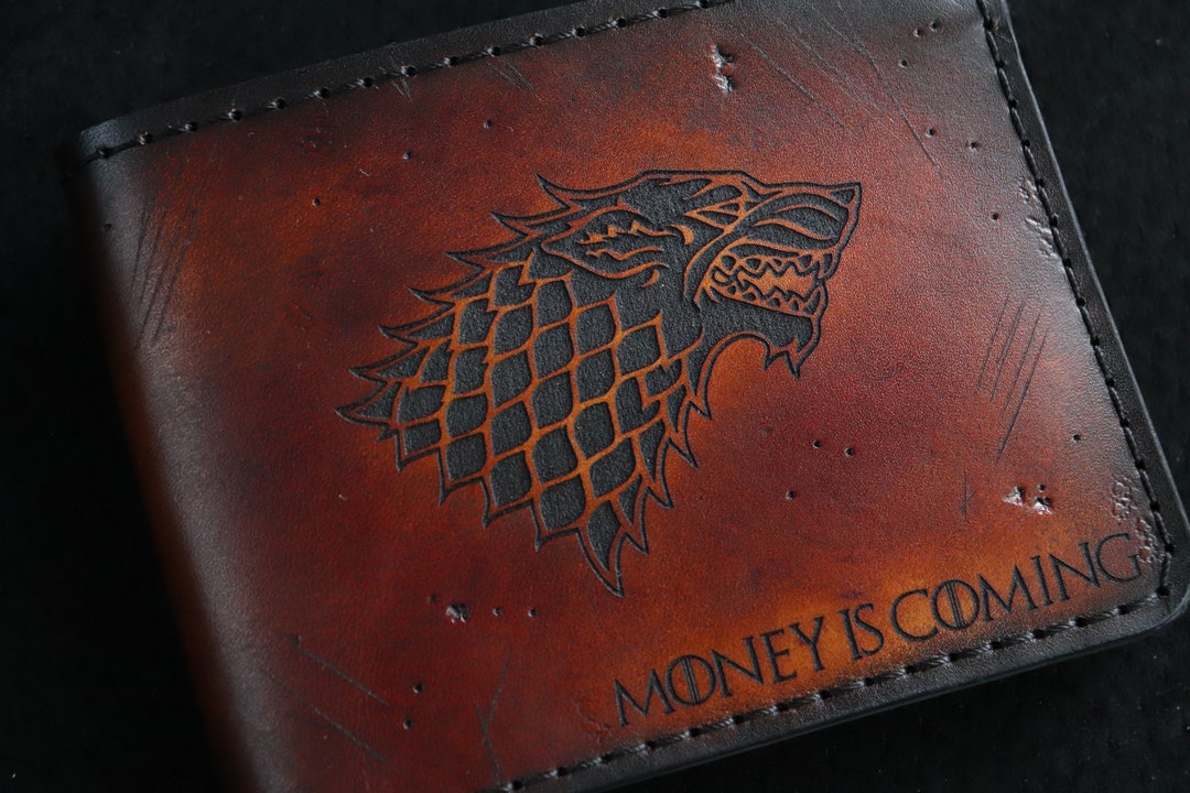 Personalized Leather Wallet, House Stark Wallet, Game of Thrones ...