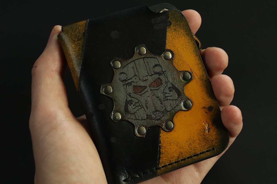 Fallout Inspired, T-60 Power Armor, Wasteland, Nuclear, Leather Wallet ...