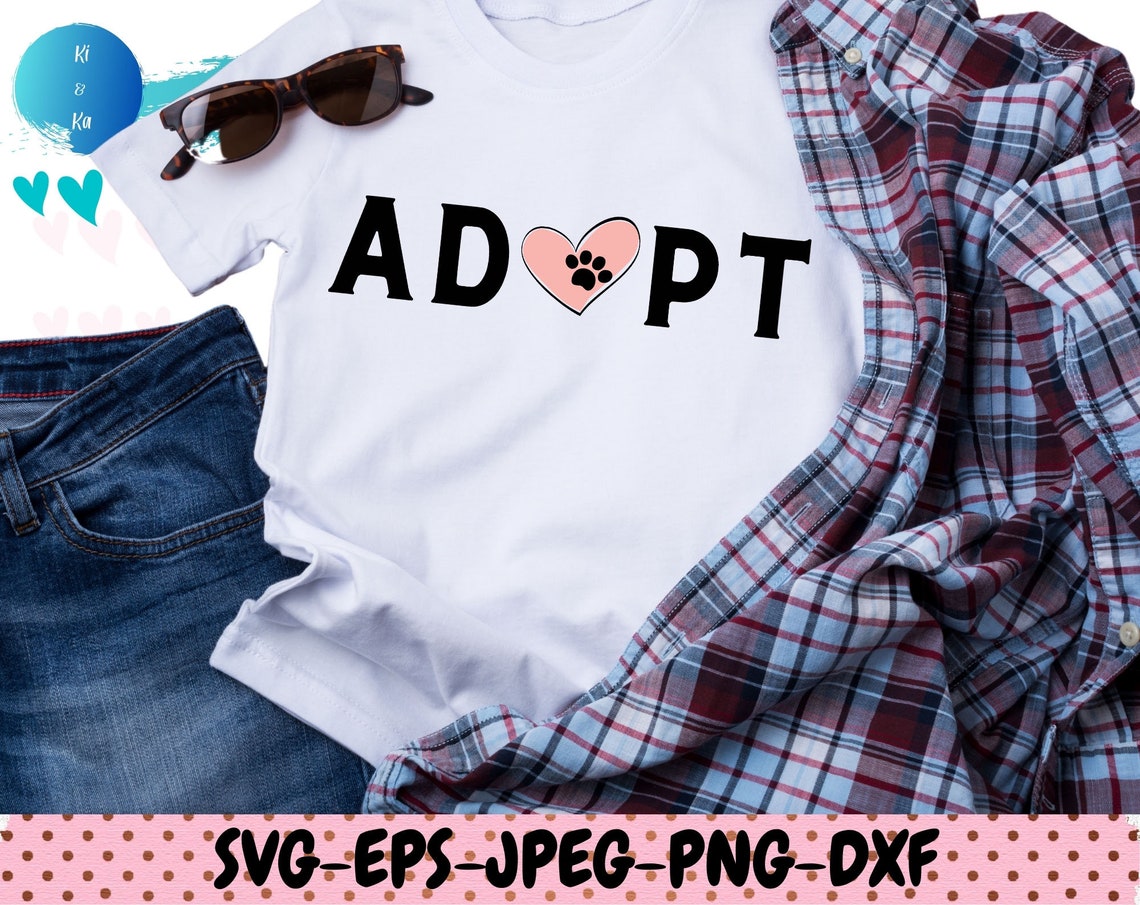 Adopt Svg Dogs Svg Paws Svg Dog SVG Dog Decal Dog Love - Etsy UK