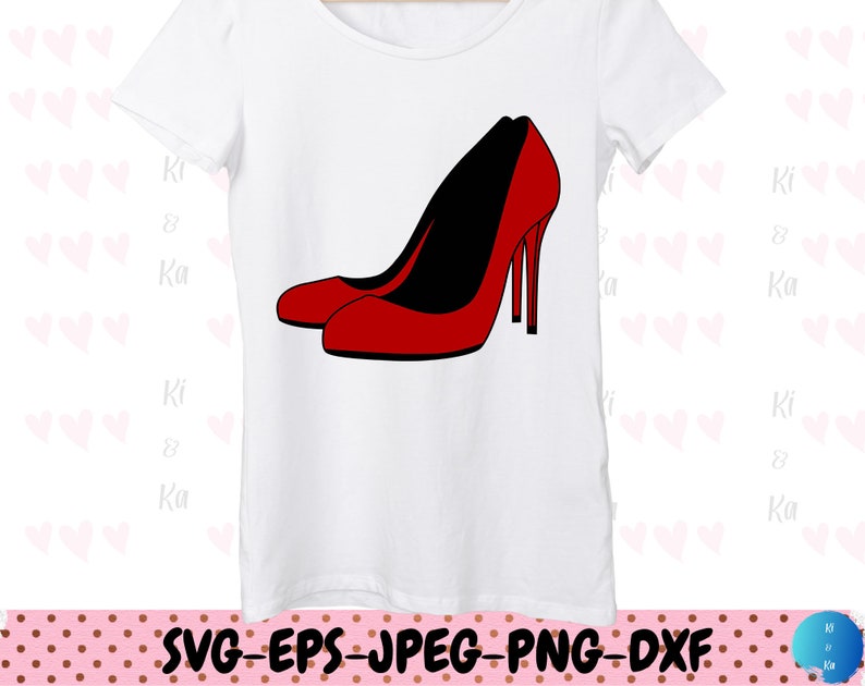 High Heels SVG Ruby Red Slippers Svg Red Bottom Heels Red | Etsy