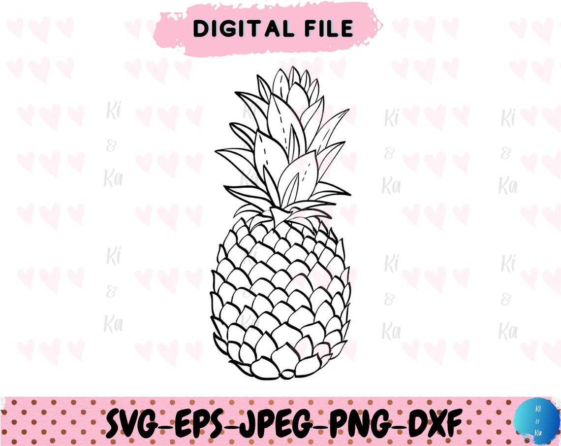 Pineapple SVG Pineapple Clipart Pineapple Print SVG SVG - Etsy UK