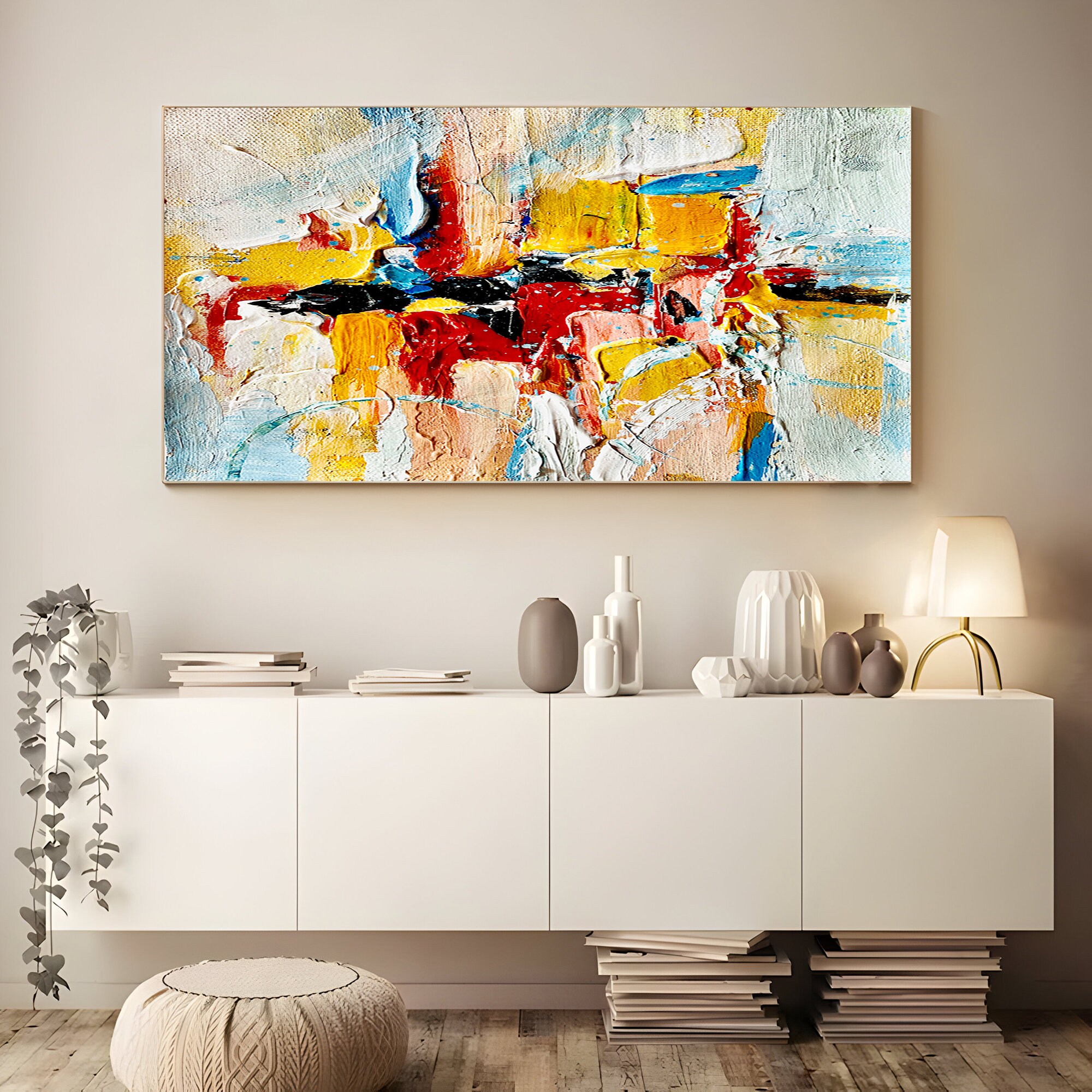 Extra Large Abstract Art-original Painting Living Room Wall - Etsy
