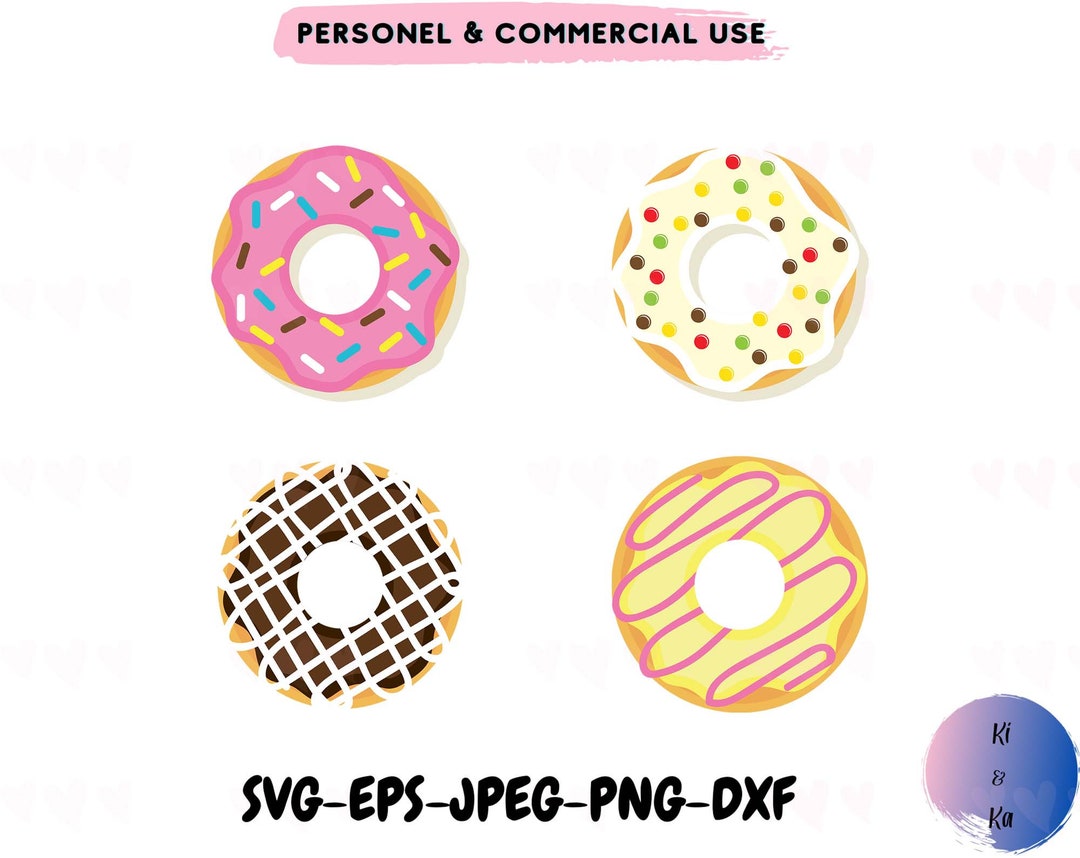 Donut SVG Doughnut SVG Circuit cut files Silhouette Cut - Etsy Portugal