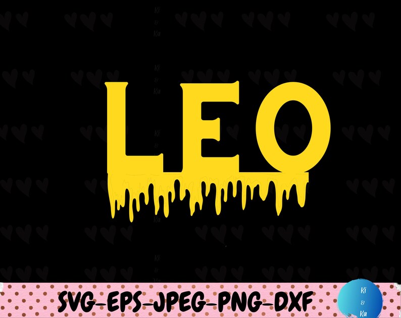 Leo Zodiac Sign Svg File Birthday Sign Svg Birthday Print - Etsy