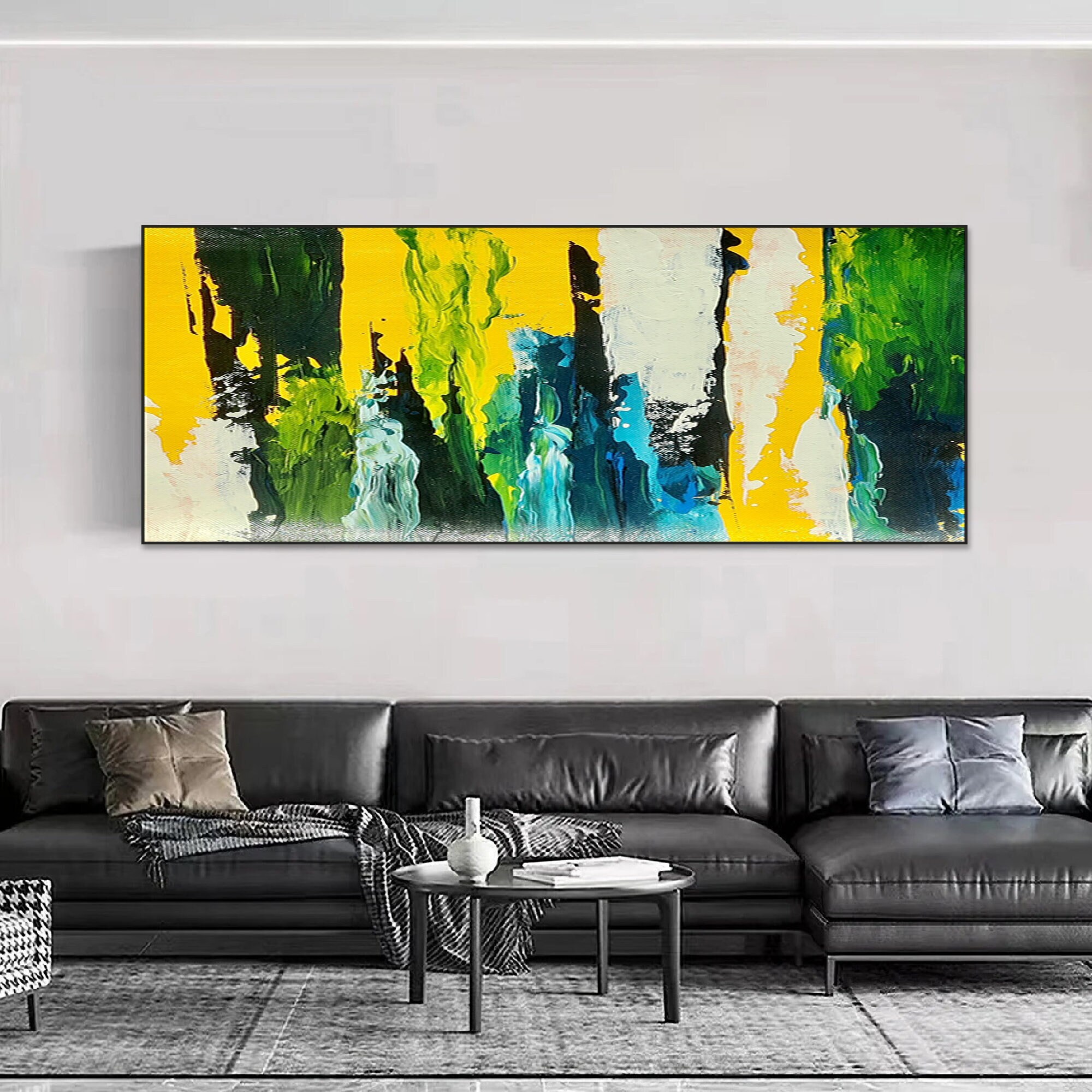 Large Abstract Oil Painting on Canvas Original Textured Boho - Etsy