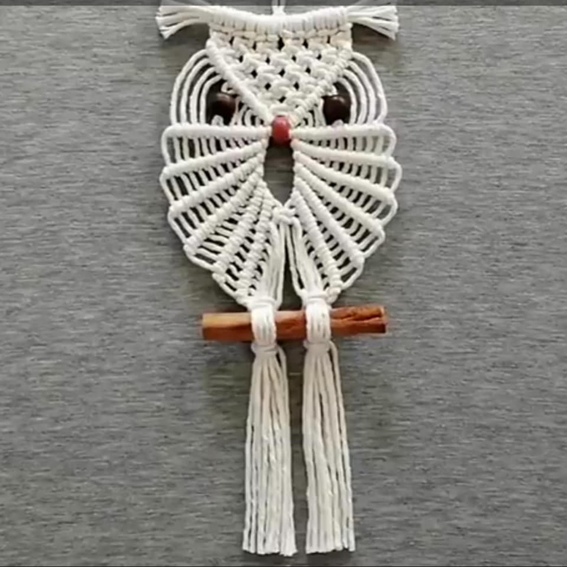 Macrame OWL Pattern, Macrame Tutorial Beginners, Macrame Wall Hanging ...