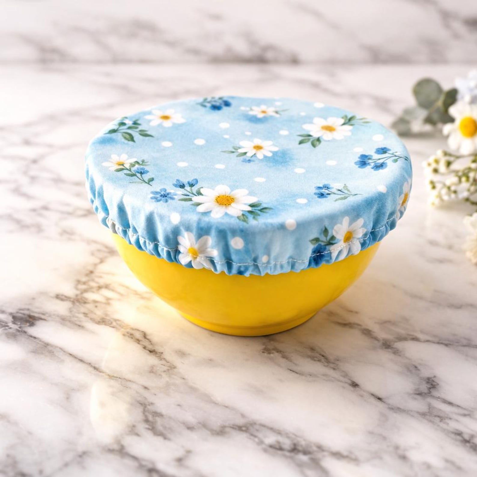 Fabric Bowl Covers Tutorial, Easy DIY Sewing Pattern, Reusable Kitchen ...