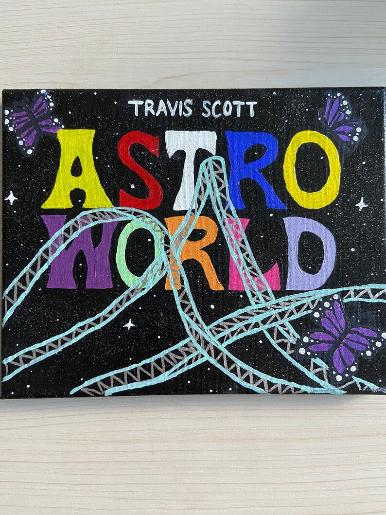 Astroworld Butterfly Painting - Etsy