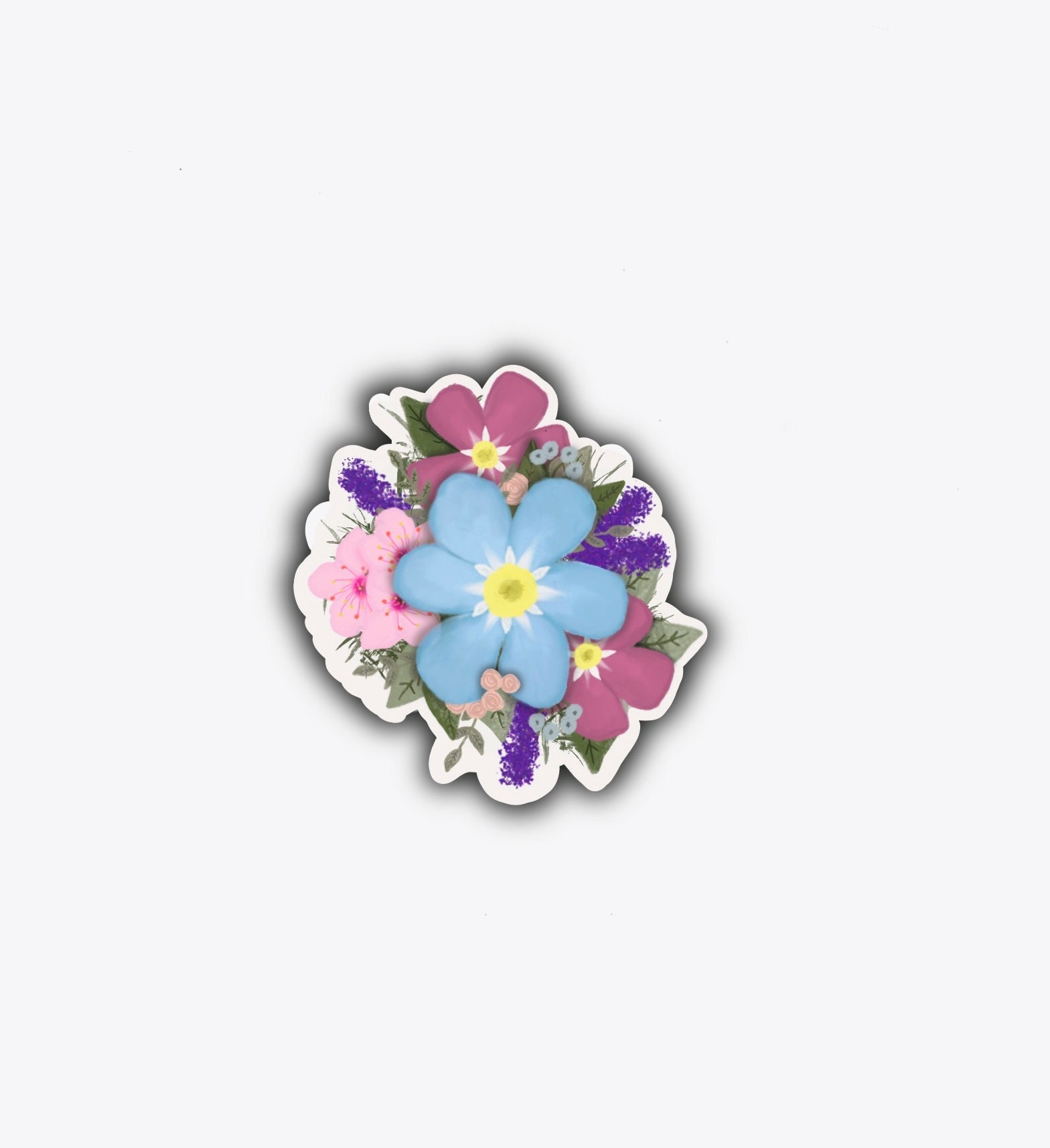 Forget Me Not Bundle Sticker Mini | Etsy