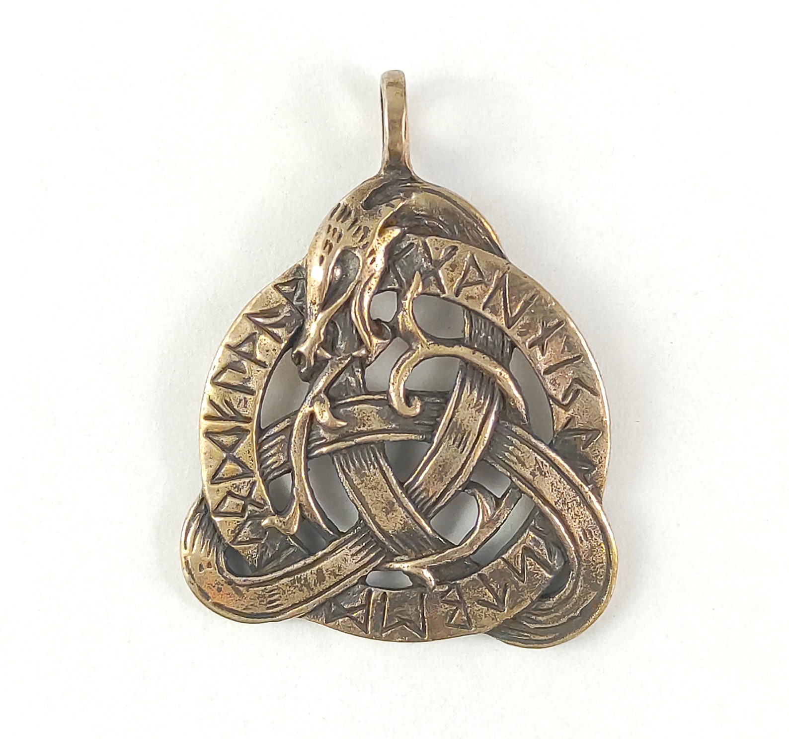 Nordic Serpent Jormungandr Pendant Scandinavian World Snake - Etsy Canada