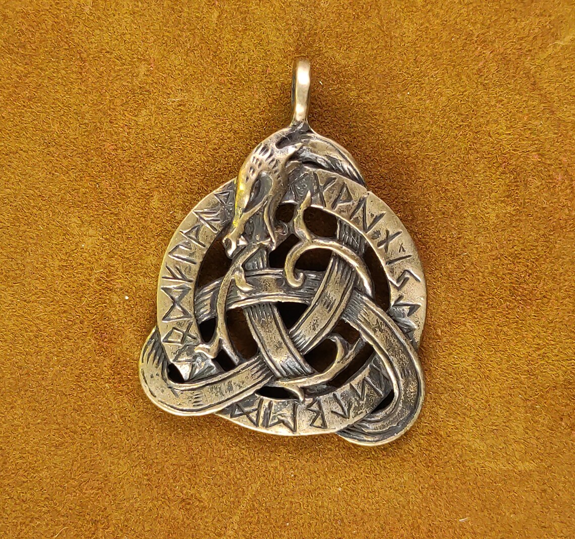 Nordic Serpent Jormungandr Pendant Scandinavian World Snake - Etsy Canada