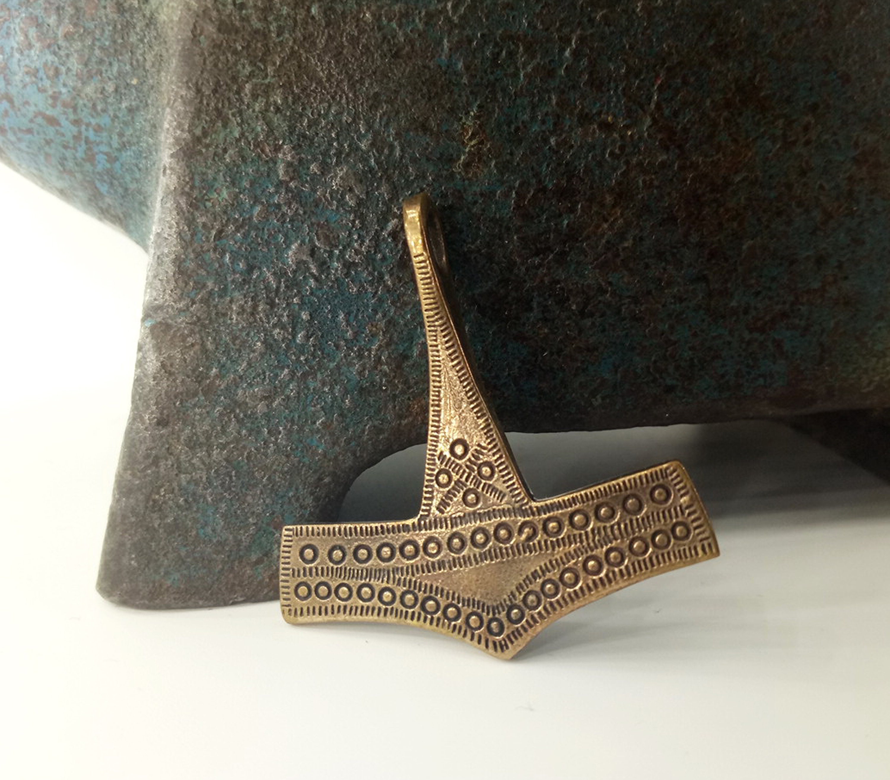 Danish Mjolnir From Bornholm Romersdal Replica Hammer of | Etsy