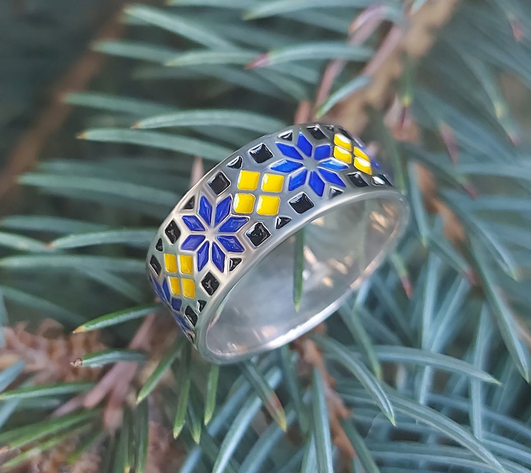 Alatyr and Mokosh Symbol Ring Silver Slavic Pagan Jewelry - Etsy