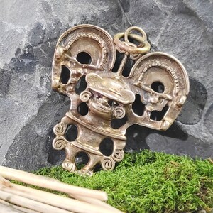 Aztec God Huitzilopochtli, Bronze\sterling Silver Aztec Sun God Pendant ...