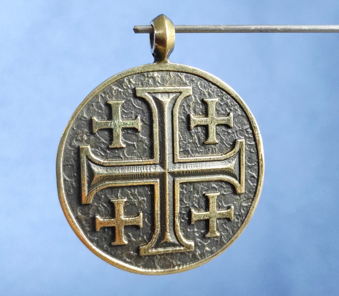 Cross of Medieval Jerusalem Kingdom Knights Templar Necklace - Etsy