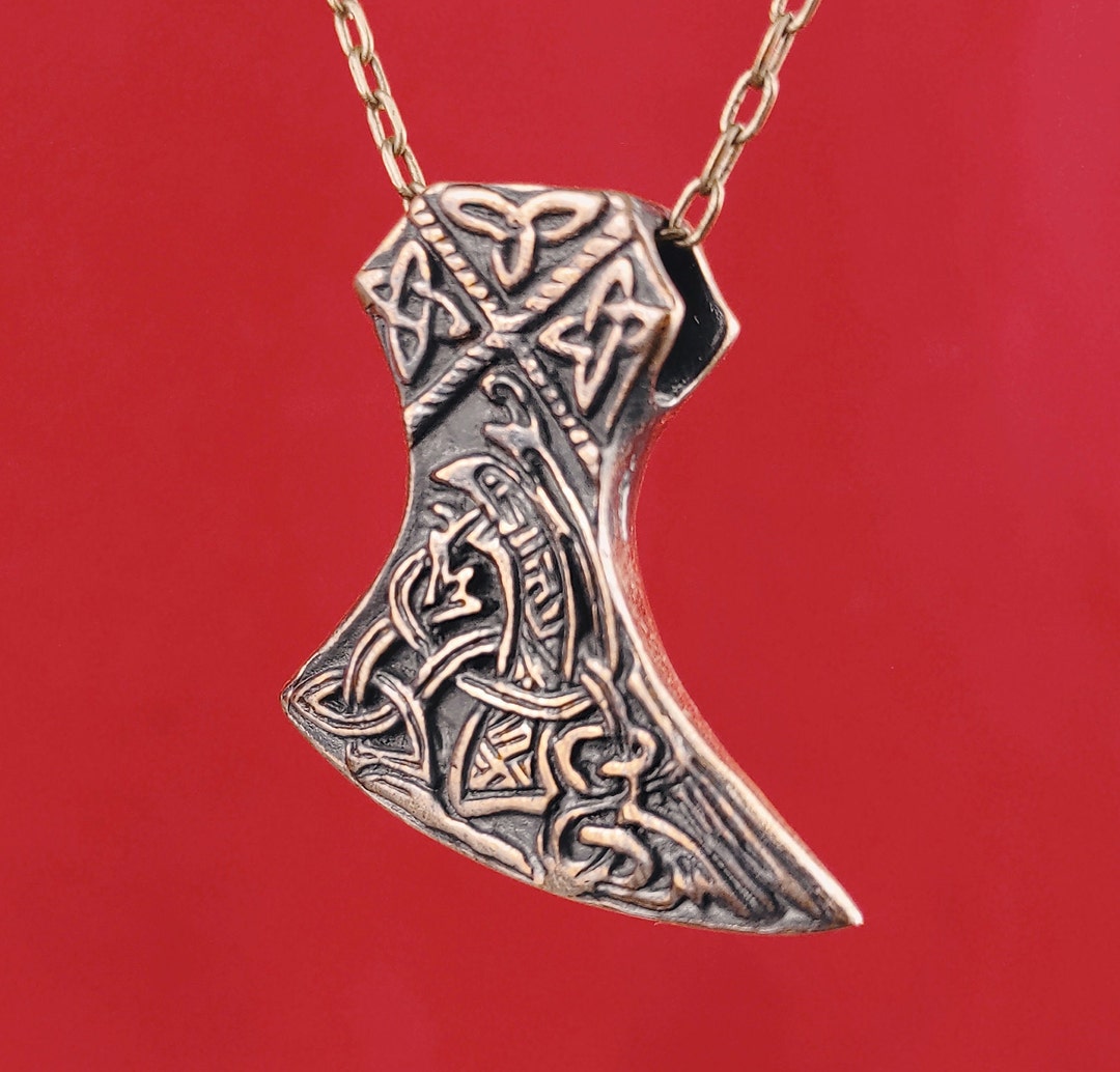Viking and Slavic Axes, Pagan Perun God Necklace, Viking Warrior ...