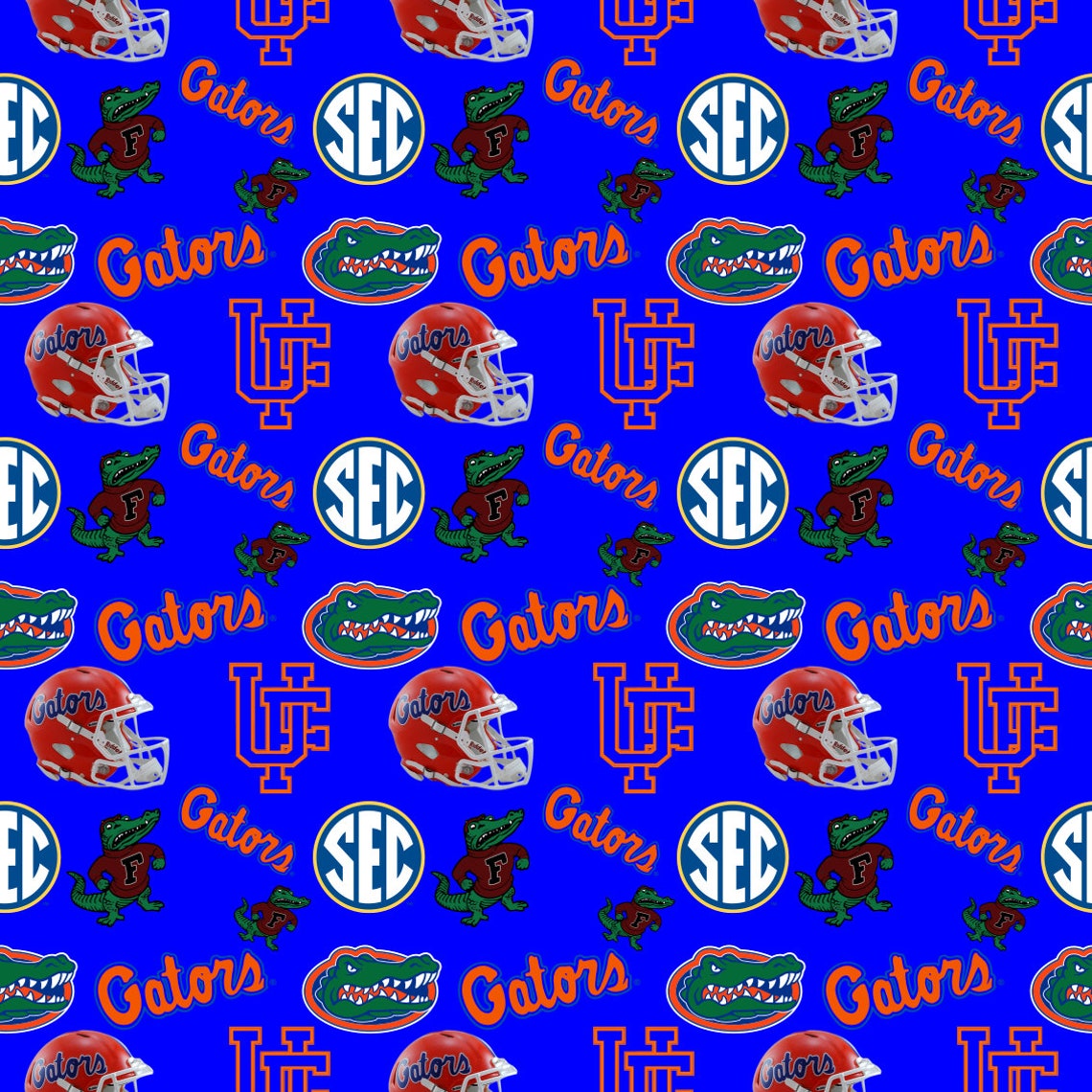 Blue Florida Gators Pattern - Etsy