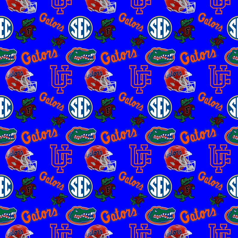 Blue Florida Gators Pattern - Etsy