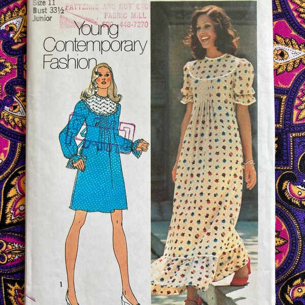 70s Dress Pattern - Etsy