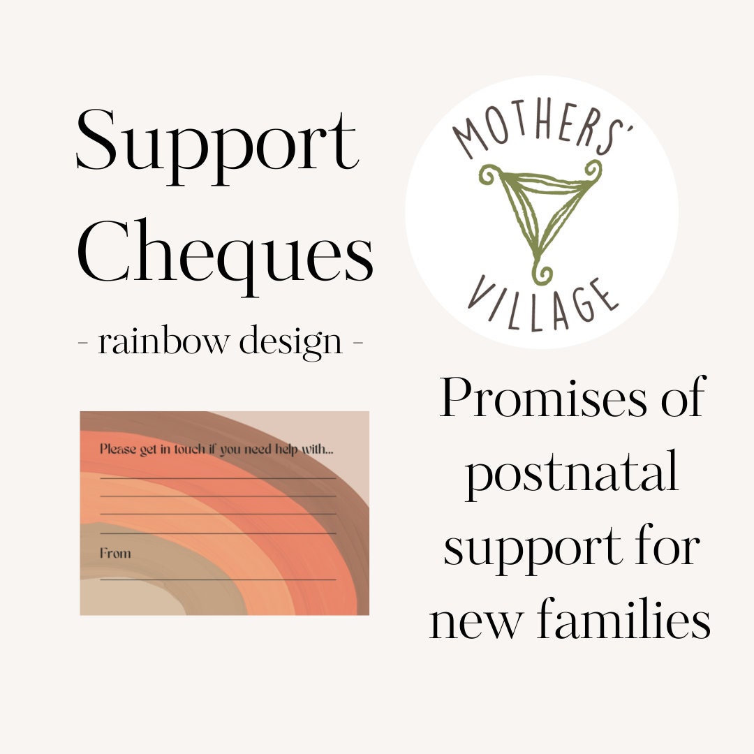 Support Cheques Rainbow Design Promises of Support for - Etsy