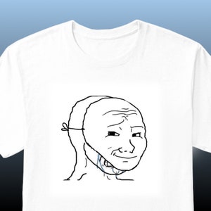 Wojak Crying Under Mask Meme T-shirt - Etsy