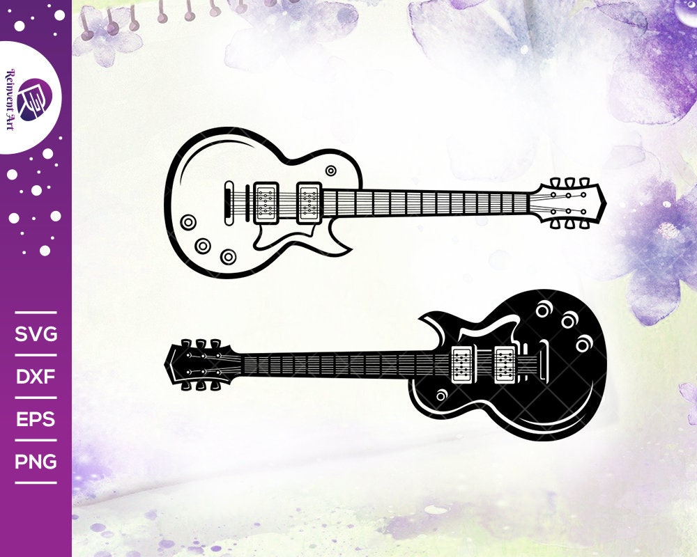 Guitar SVG Cut File Electric Guitar Svg Guitar Svg Guitar | Etsy