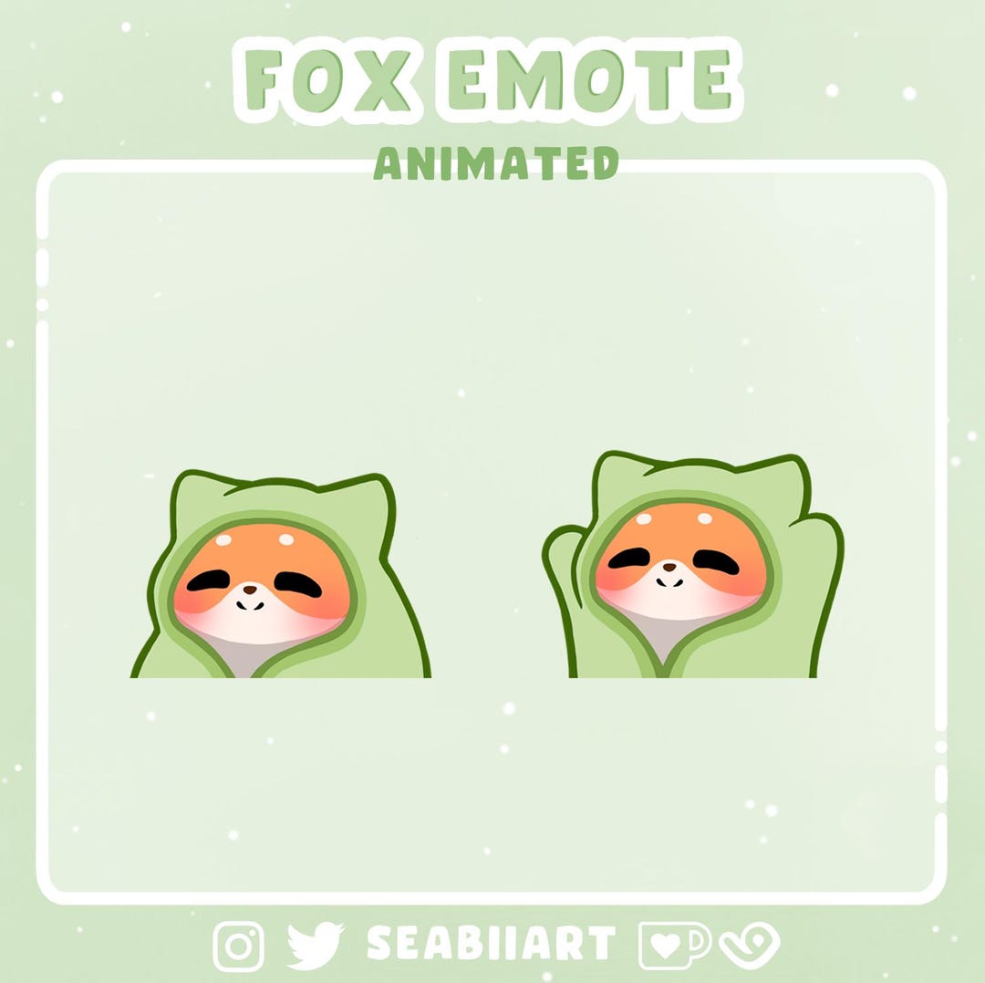 Animated Fox Emote: Blankie Comfy Dance, Twitch/discord/youtube ...