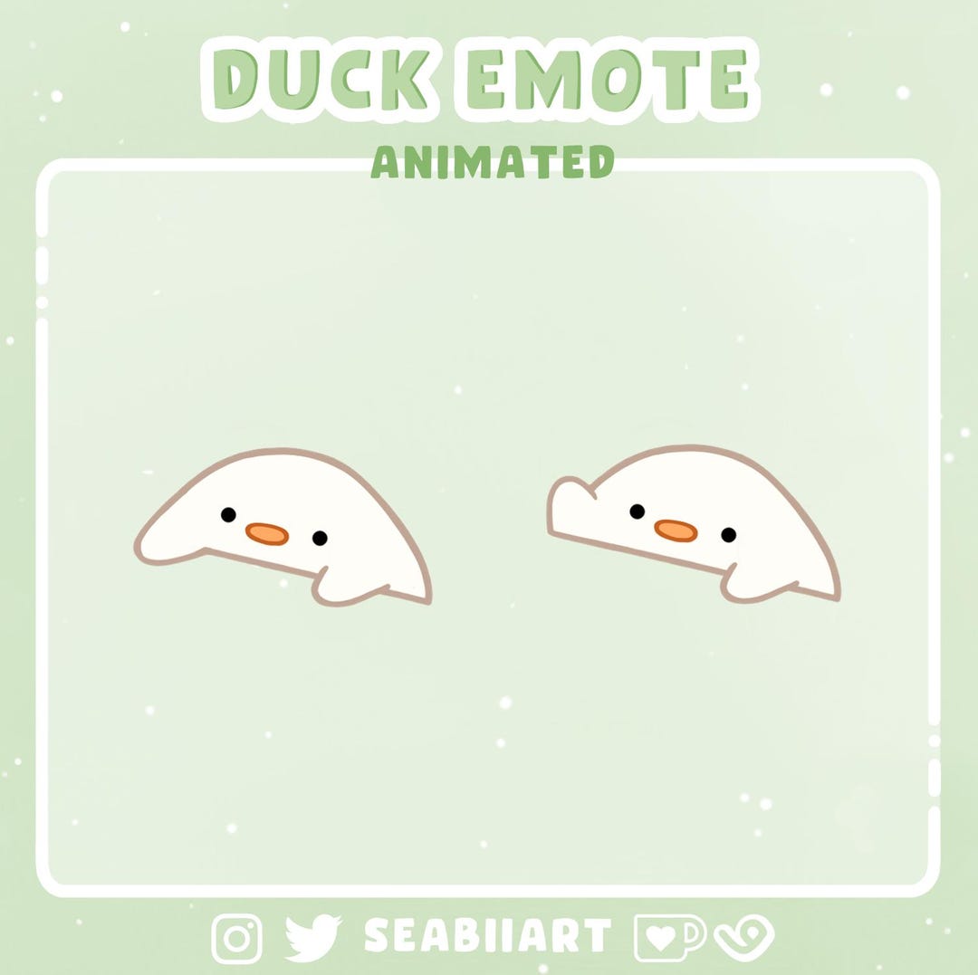 Duck | Animated Bongo Emote for Twitch, Discord and Youtube | 2 ...