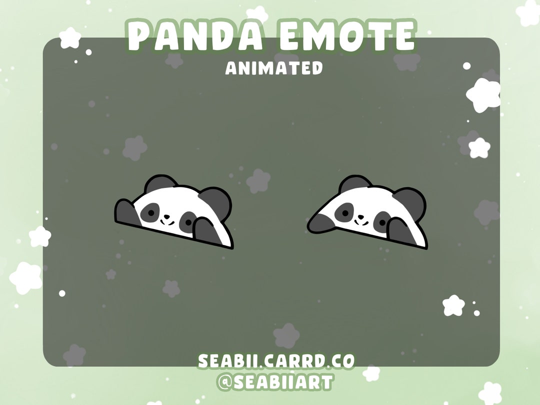 Panda Animated Bongo Emote for Twitch, Discord and Youtube 2 Different ...