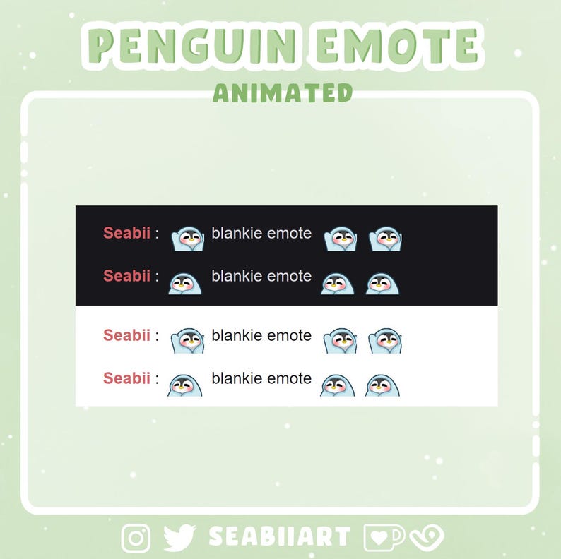 Animated Penguin Emote: Blankie Comfy Dance, Twitch/discord/youtube ...