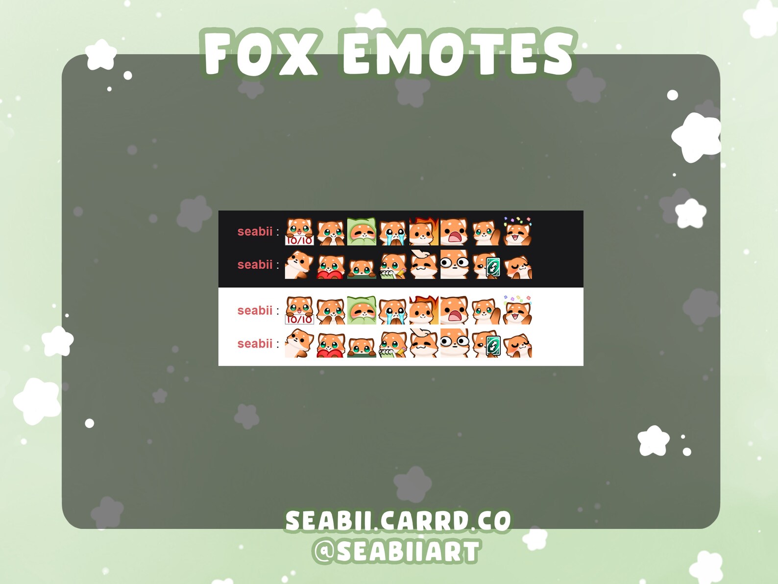 Fox Emote Pack for Twitch, Discord and Youtube P2U Emotes - Etsy