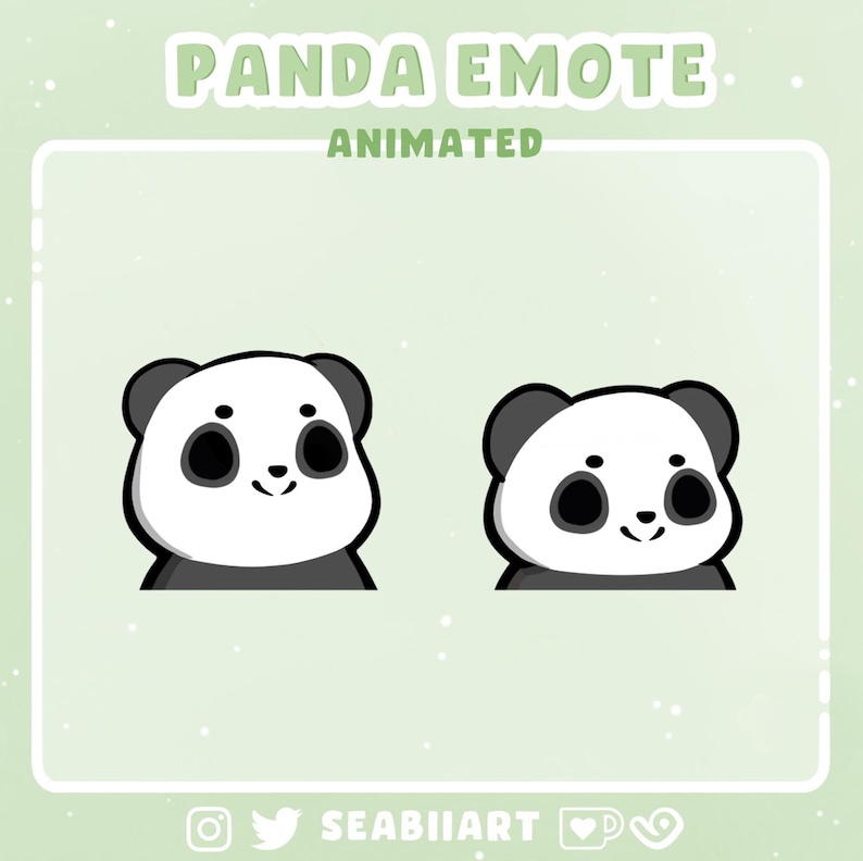 Animated Panda Emote: Nodders Nod Yes, Twitch/discord/youtube (digital ...