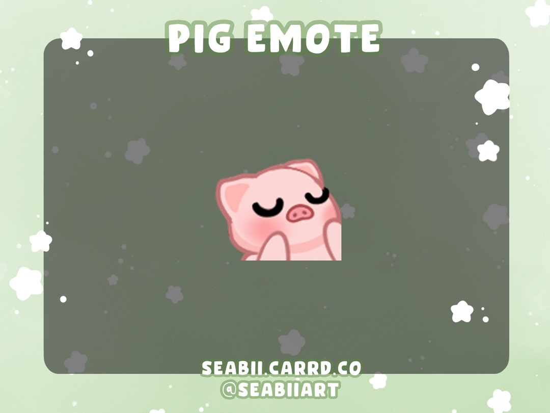 Pig UWU Emote for Twitch, Discord and Youtube P2U Emote - Etsy