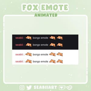 Fox | Animated Bongo Emote for Twitch, Discord and Youtube | 2 ...