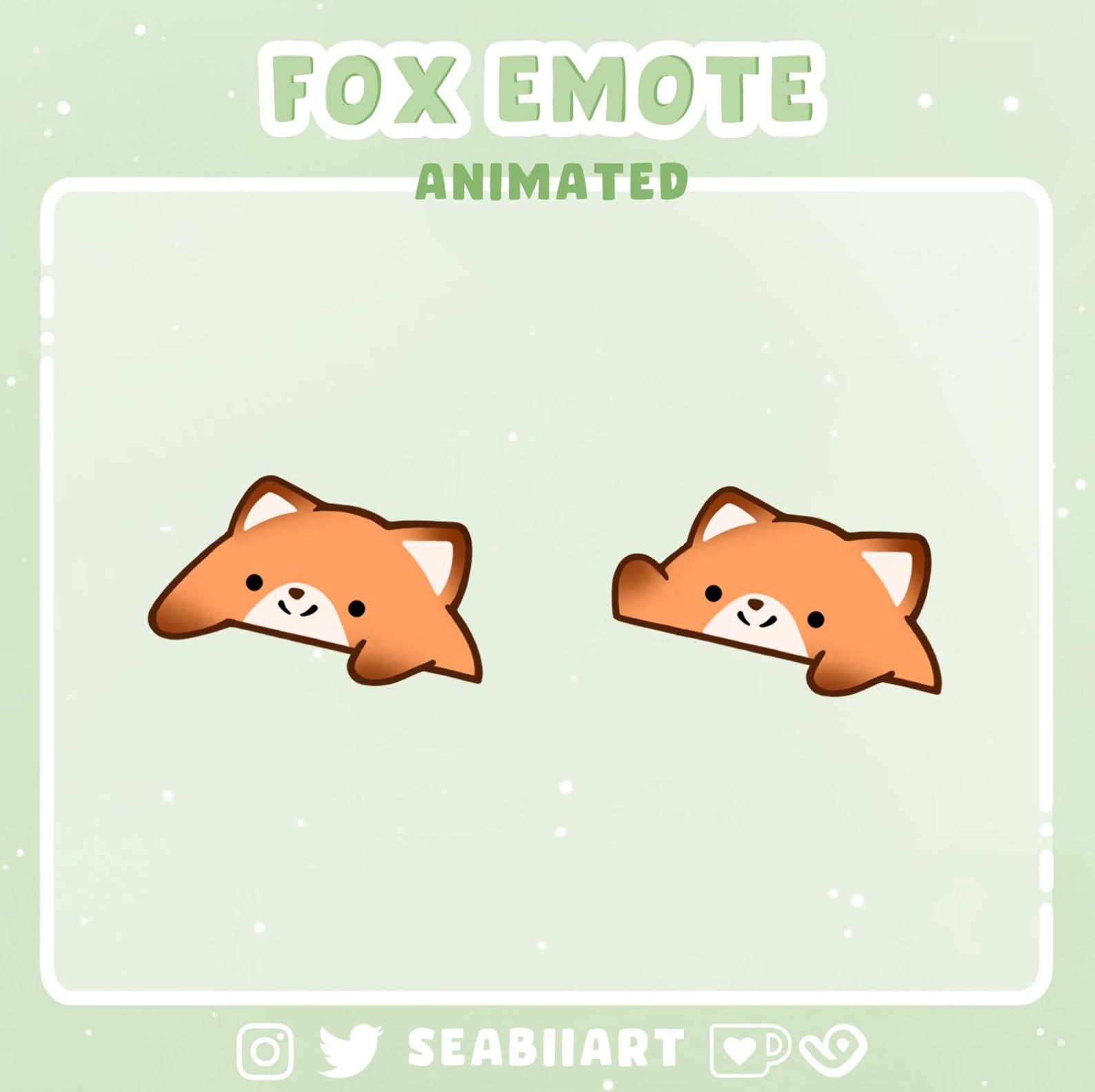 Fox | Animated Bongo Emote for Twitch, Discord and Youtube | 2 ...